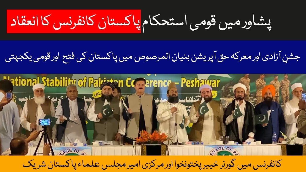 National Stability Pakistan Conference held in Peshawar - Voice of KP ...