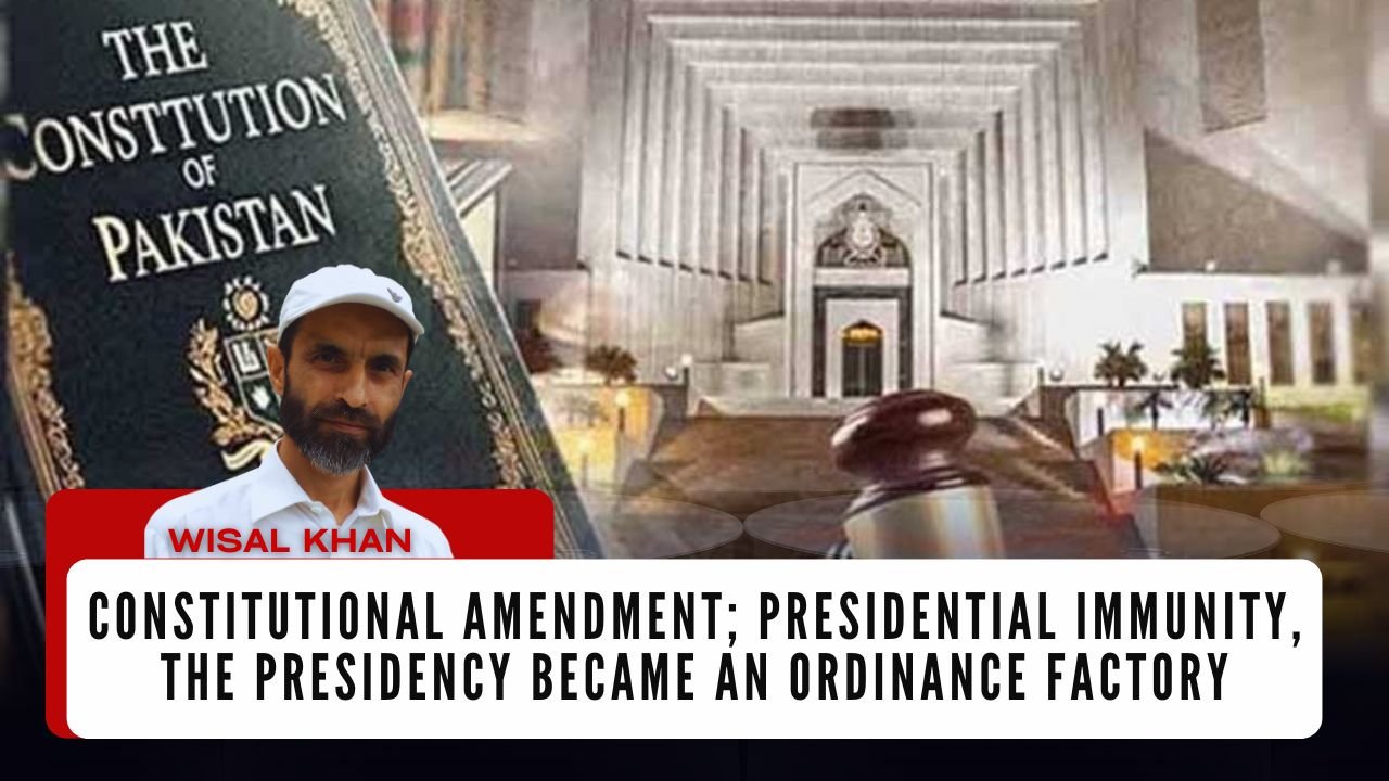 Constitutional amendment; presidential immunity, the presidency became ...