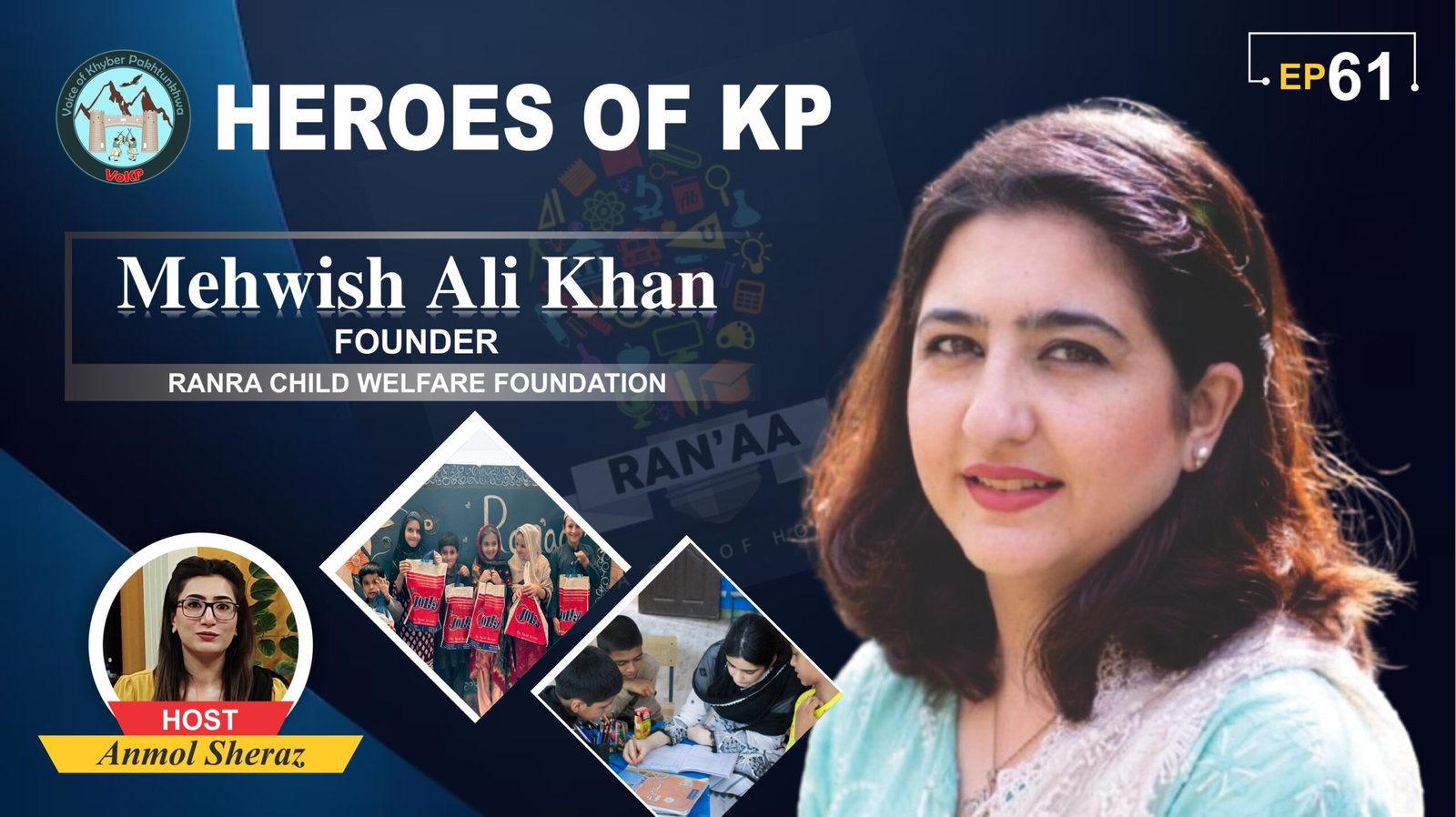 Heroes of KP | Mehwish Ali Khan (Founder Ran'aa Child Welfare ...